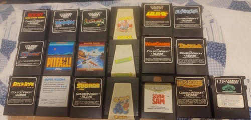 COLECOVISION GAMES LOT - 19 DIFFERENT GAMES - SOME RARE - COLECO VISION ...