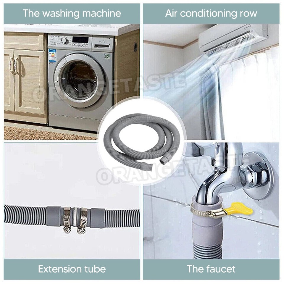 Universal Washing Machine Dishwasher Drain Hose Extension Pipe For ...