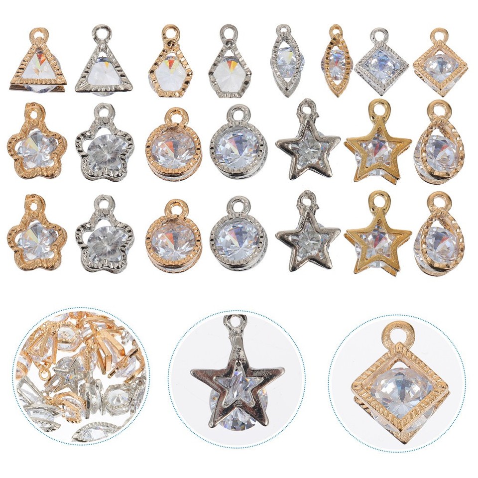 40 Pcs Pendants for Necklaces Jewellery Making Charms DIY Craft ...