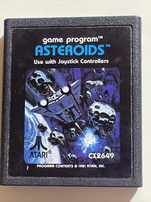 Asteroids Atari 2600 Game Program CX2649 Vintage Cleaned Classic | eBay