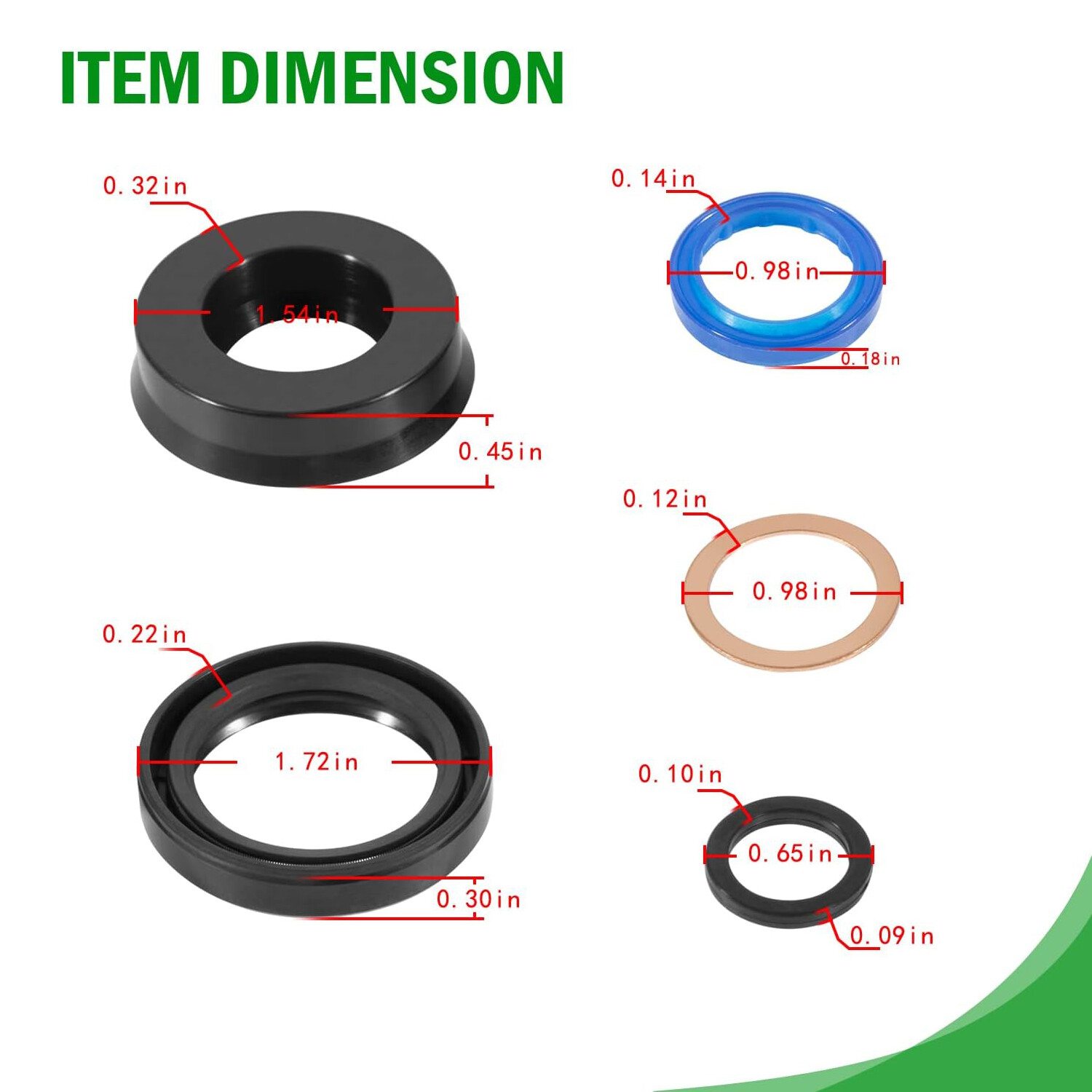 Floor Jack Seal Kit Fits for Sears Craftsman 328.12002 Series Floor ...