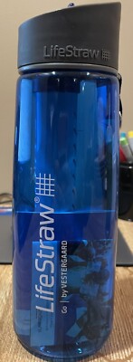 New LIFESTRAW Go Vestergaard Water Bottle 2-Stage Filtration BLUE 22oz ...