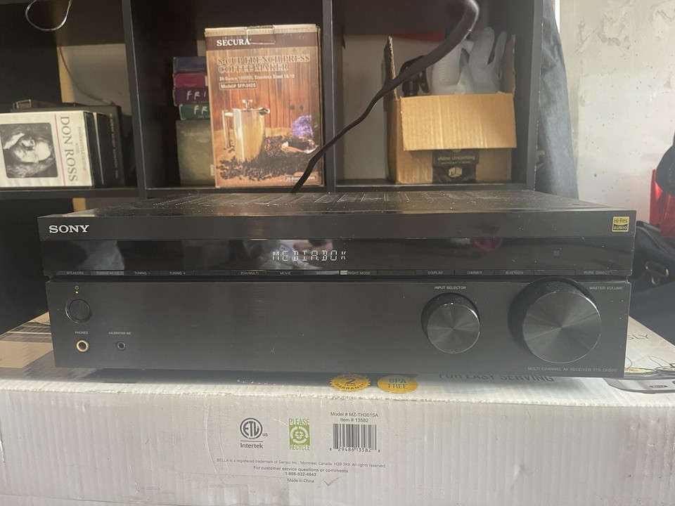 Sony STR-DH590 ULTRA 4K AV Home Theater 5.2 Channel HDR AV Receiver W ...