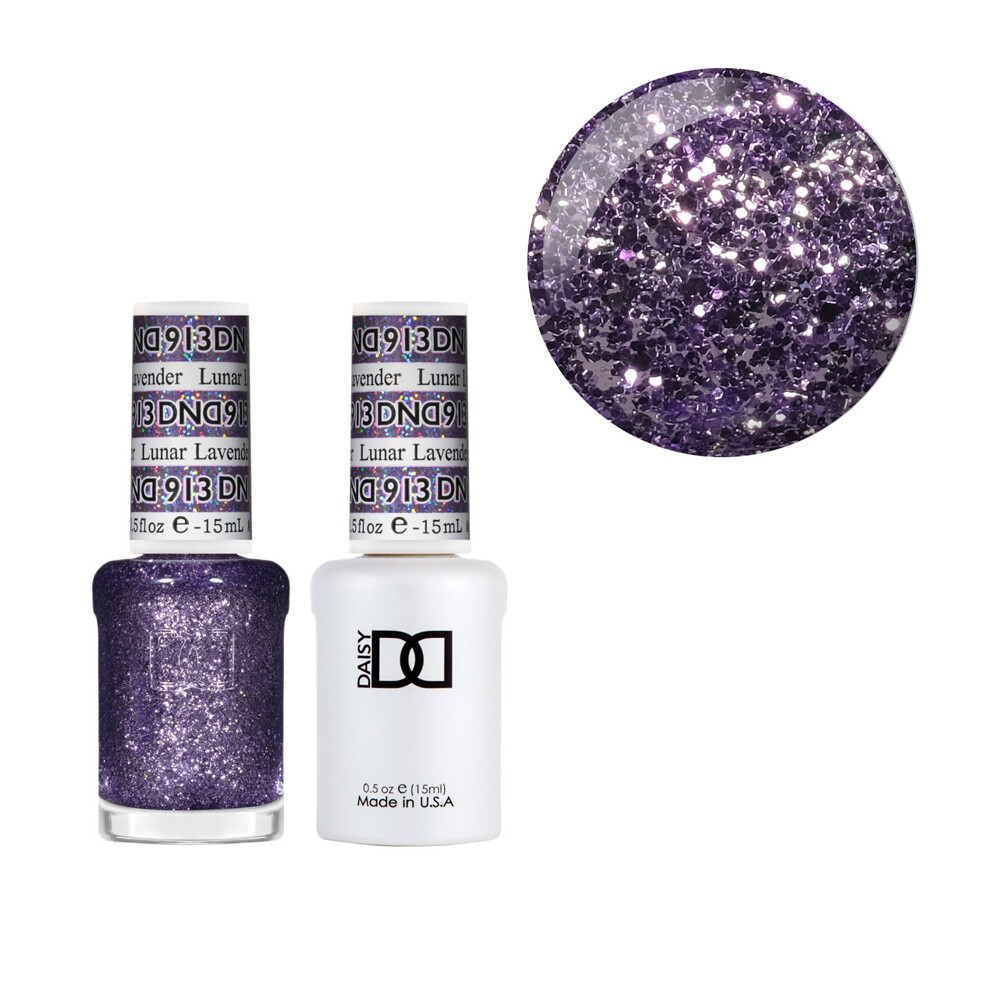 DND 913 Lunar Lavender - DND Collection Nail Gel & Lacquer Polish Duo ...