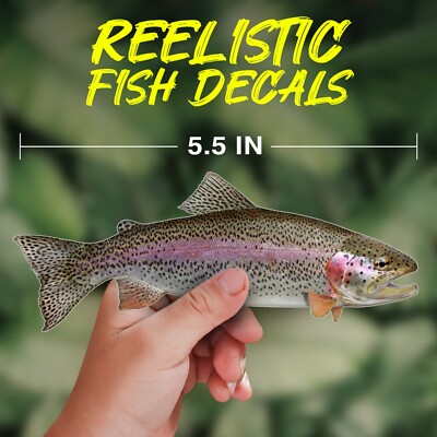 Rainbow Trout Vinyl Decal – UV Waterproof Outdoor Sticker for Boat ...