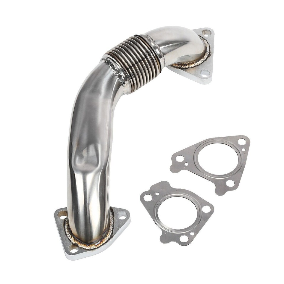 Exhaust Passenger Side Up-pipe For 2001-2016 LB7 LLY LBZ LMM LML 6.6L ...