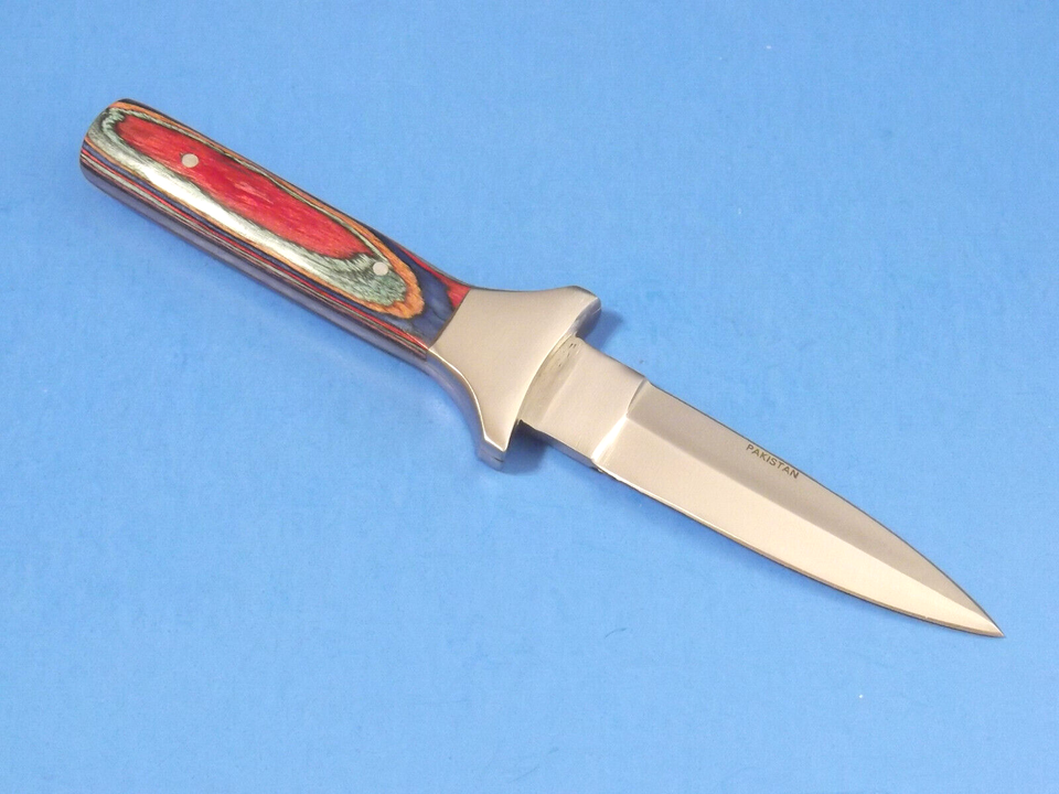 Slim Boot Knife DH7822 Multi-Color wood full tang dagger 6 1/2" overall ...