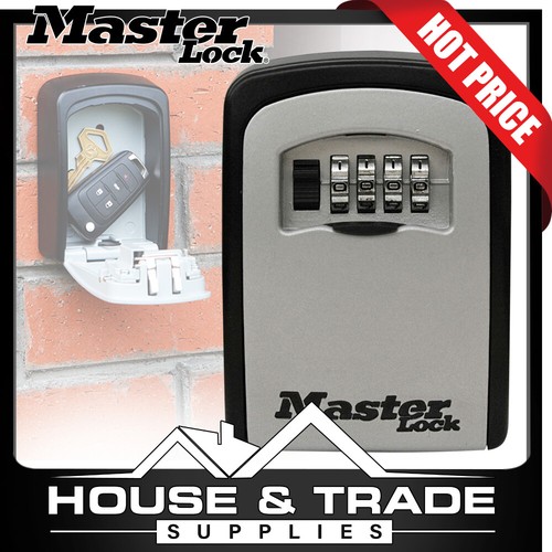 Master Lock Wall Mount Lock Box Combination 83mm Fits Up To 5 Keys ...