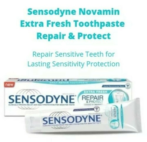 Sensodyne Toothpaste Novamin Repair & Protect Extra Fresh 100g x 5 ...