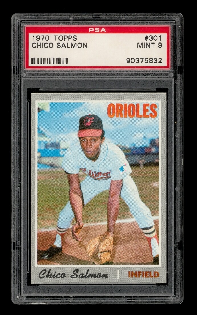 1970 Topps Set-Break #301 Chico Salmon PSA 9 MINT | eBay