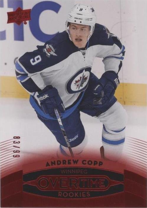 2015-16 Upper Deck GTS Overtime - Rookies Andrew Copp #108 Red Foil /99 ...