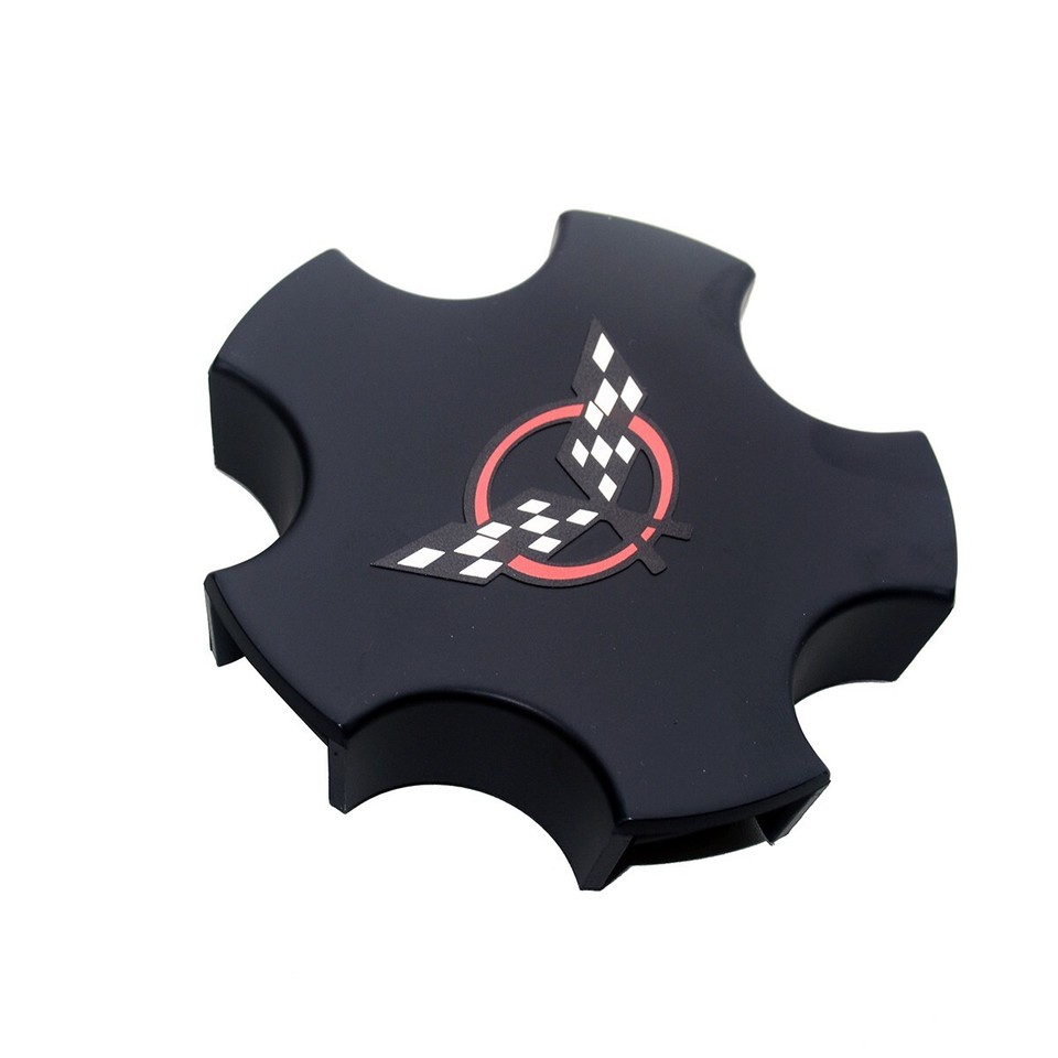 2Pc Fits 2000-2004 C5 Corvette Z06 Cross Flag Logo Wheel Center Caps ...