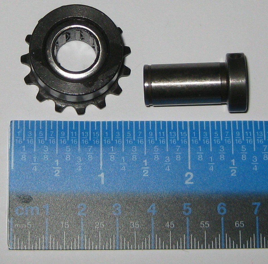 One Way Needle Roller Bearing w Sprocket - Anti Reverse Bearing ...