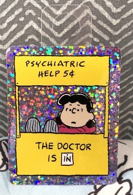 Peanuts Lucy Sticker Decal Waterproof Vinyl Laptop Psychiatric Help ...