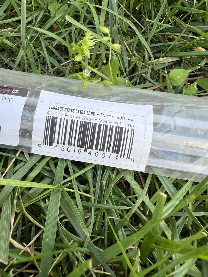 Planet Bike 15.5" Eco Rack Extenders Long Seat Stay Attachment Fit Rear ...