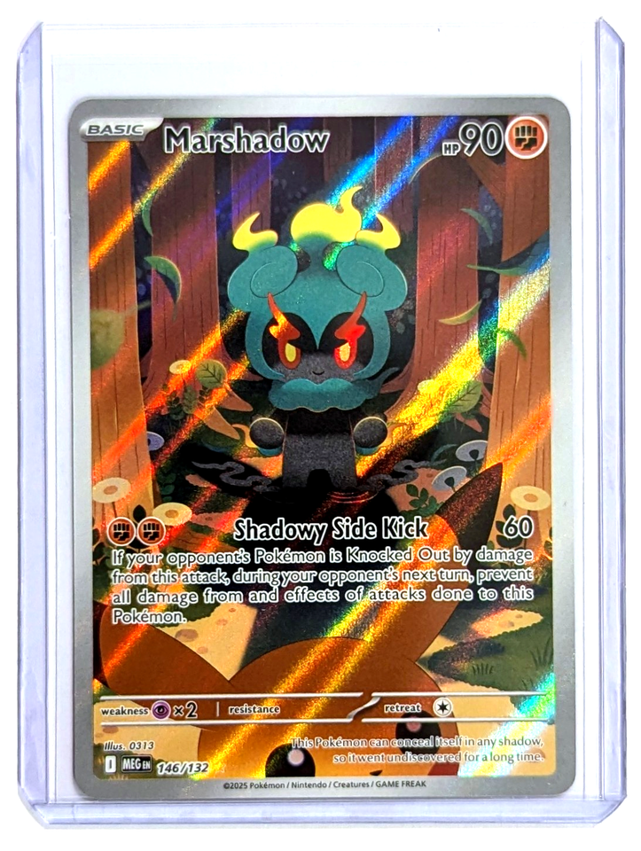 Marshadow 146/132 Illustration Rare Full Art POKEMON TCG Mega Evolution ...