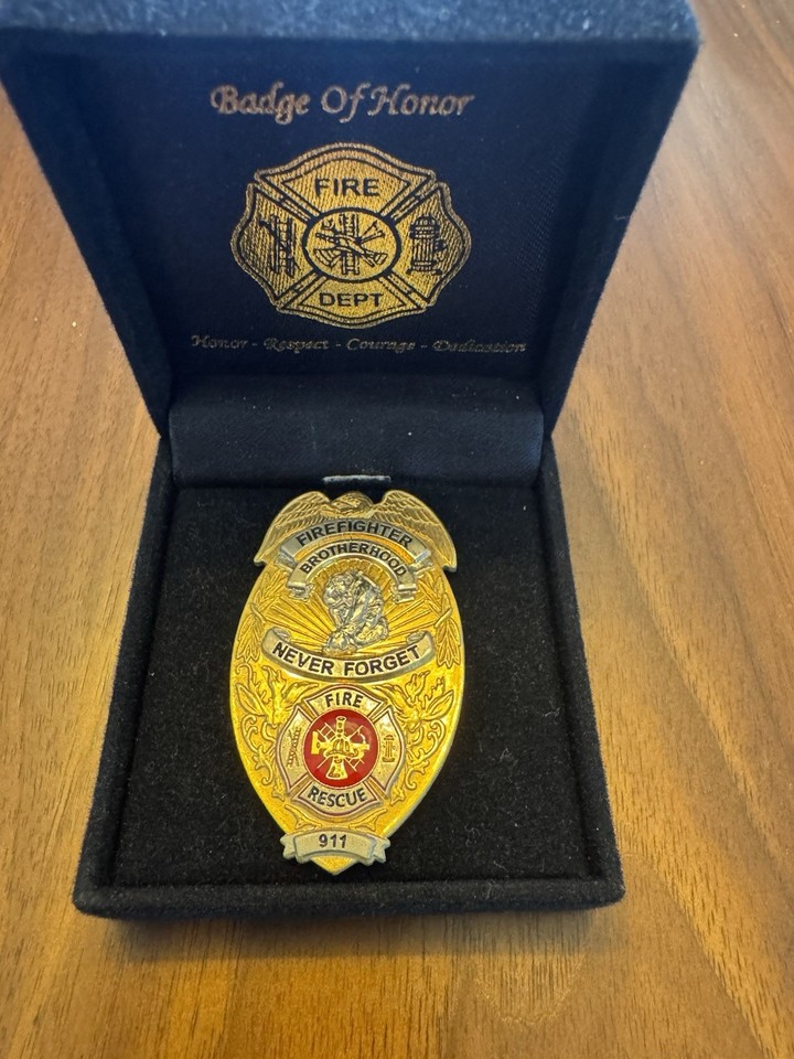 911 Fire Rescue Badge of Honor | eBay