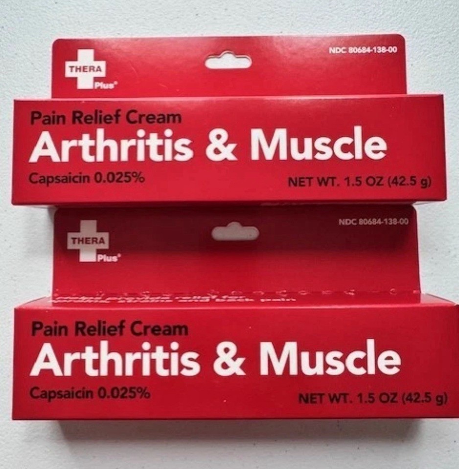 SET OF 4 Arthritis and Muscle Pain Relief Cream Capsaicin Fragrance ...