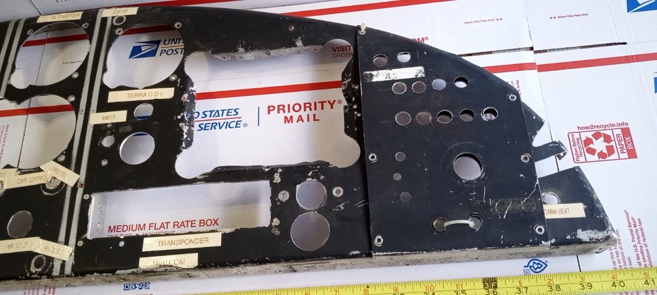 ERCOUPE Aircraft Instrument Panel Aluminum AVIATION AS REMOVED | eBay