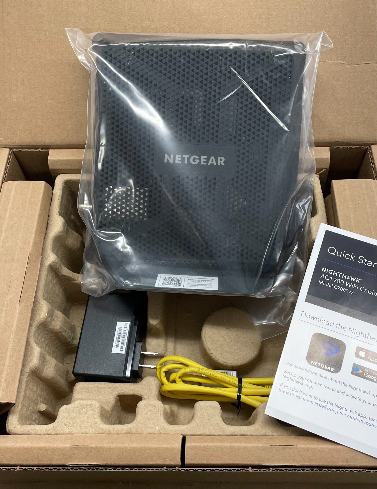 Netgear Nighthawk AC1900 WiFi Cable Modem Router C7000v2 | eBay