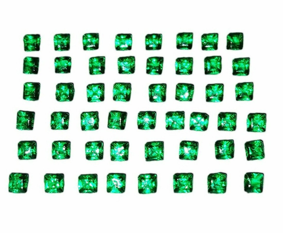 Zambia Emerald Lot 50 Pieces 6 to 7 Ct Loose Gemstones With Free Gift ...