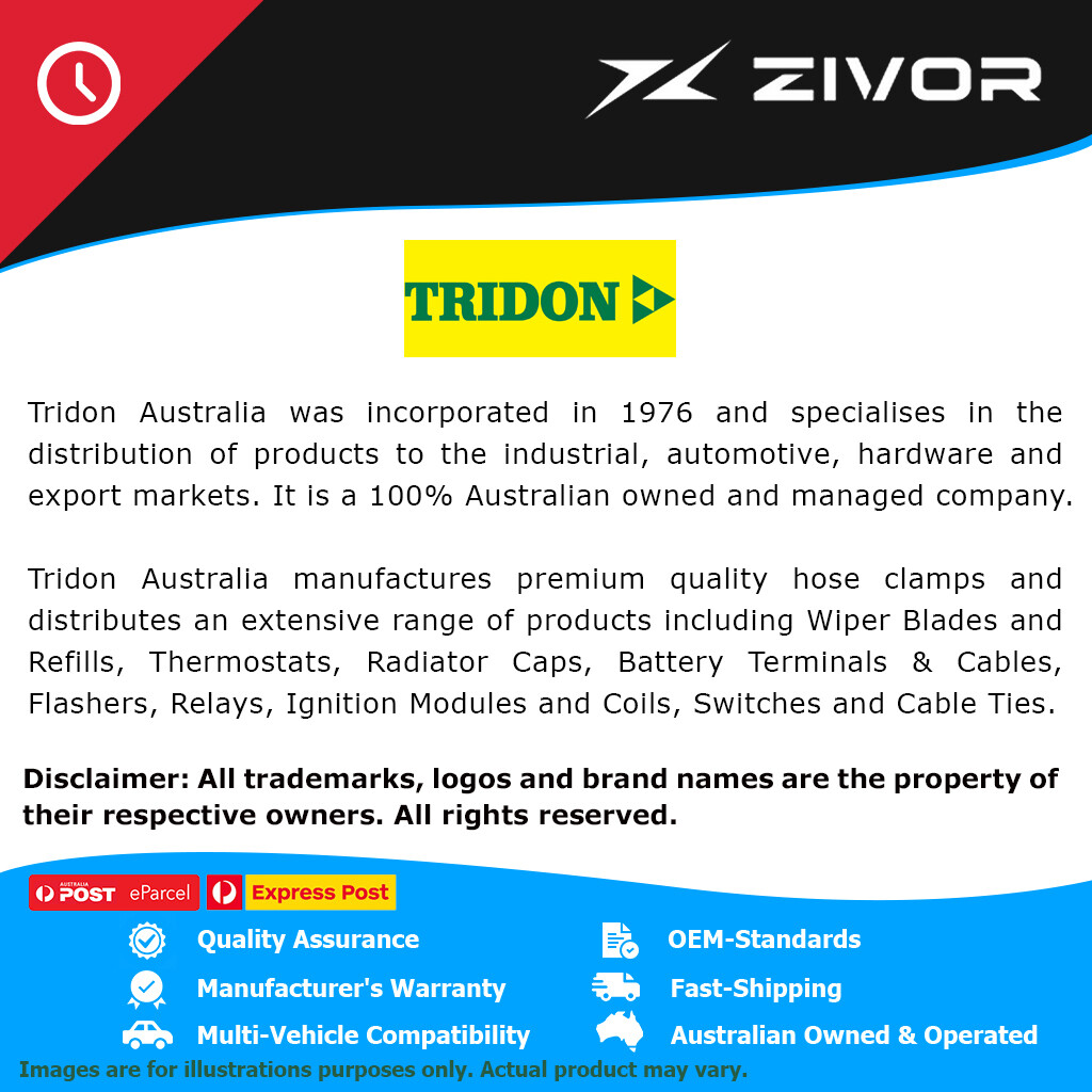 TRIDON Flexblade Wiper Blade Top Lock Pinch Tab 650mm For Mercedes-Benz ...