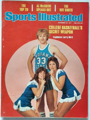 1977 LARRY BIRD INDIANA STATE SECRET WEAPON 11/28 Sports Illustrated NO ...