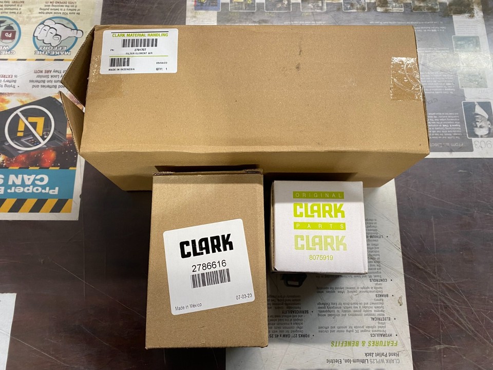CLARK Forklift C-Series C25, C30, C35 PM Filter Kit LPG & Gas Hyundai ...