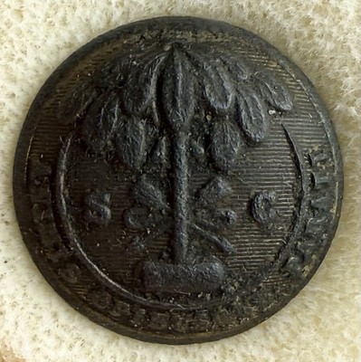 CIVIL WAR ERA CONFEDERATE SOUTH CAROLINA SEAL BUTTON ALBERTS#SC-15-A ...
