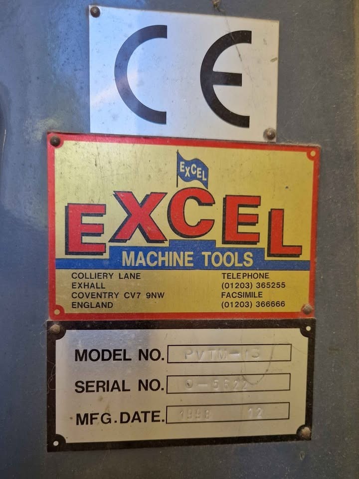 Excel Machine Tools PVTM-1S Milling machine with Powered Bed. | eBay UK