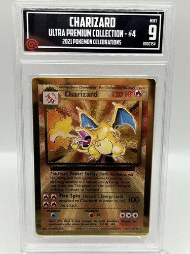 Charizard 4/102 Celebrations Base Set Metal Promo Card Pokemon TCG ...