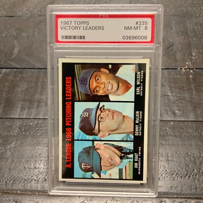 1967 Topps Victory Leaders #235 *Kaat/McLain/Wilson* PSA 8 NM-MT | eBay