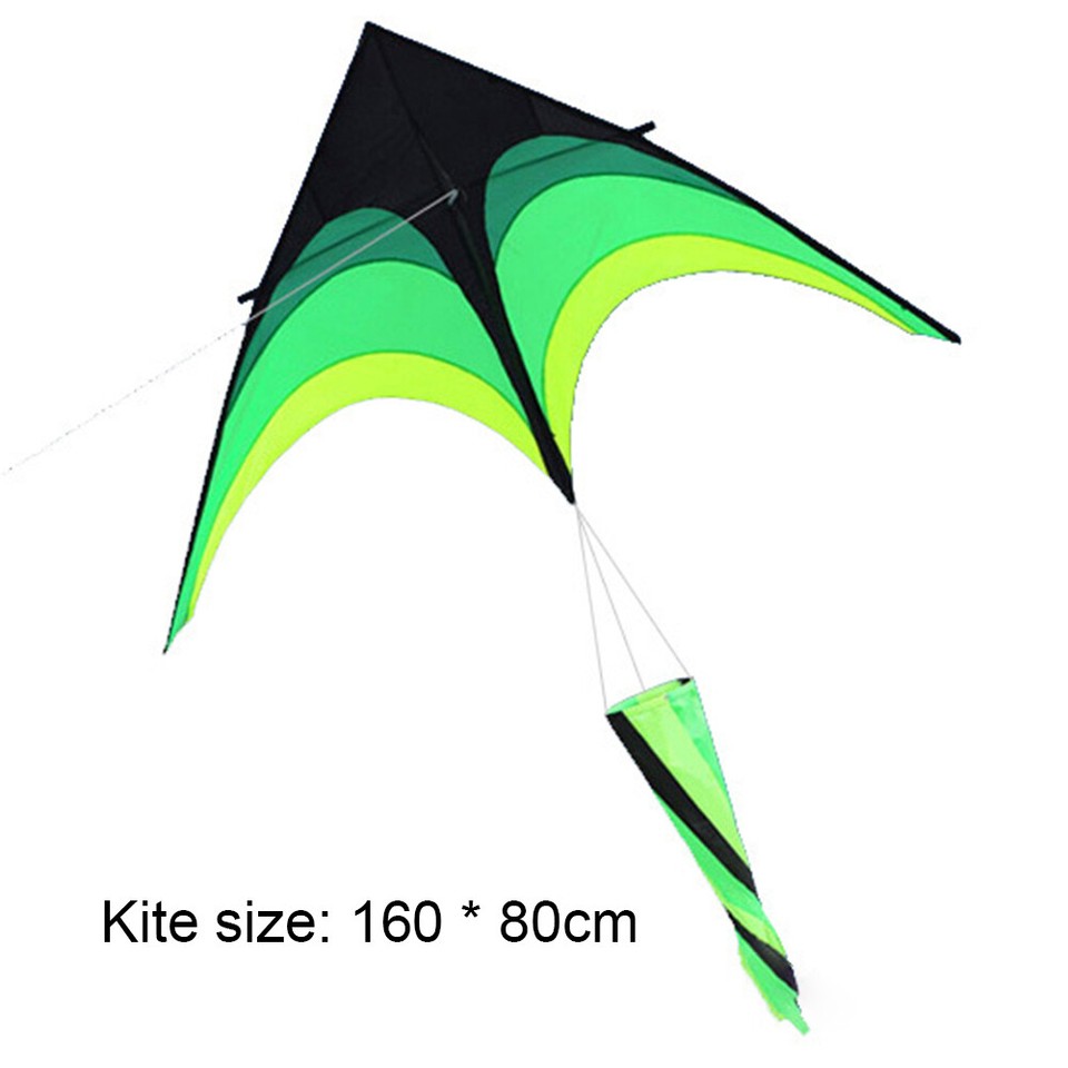 1.6m Large Delta Kite Toy 10 Meter Tail Bird Shaped Kite Flight Kite ...