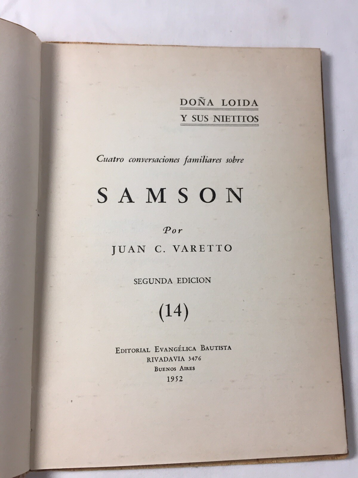 Samson ~ Dona Loida Y Sus Niettos ~ por Juan C. Varetto 1952 Booklet | eBay