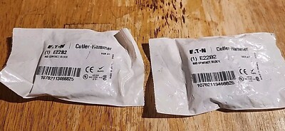 New Sealed Lot Of 2, Cutler Hammer E22B2 Eaton, N/O Contact Block | eBay