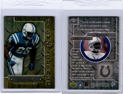 2000 Upper Deck Ionix High Voltage MARVIN HARRISON #HV7 Indianapolis ...