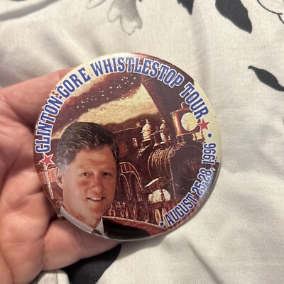 1996 Bill Clinton/Al Gore '96 Presidential Campaign Button/Pin ...