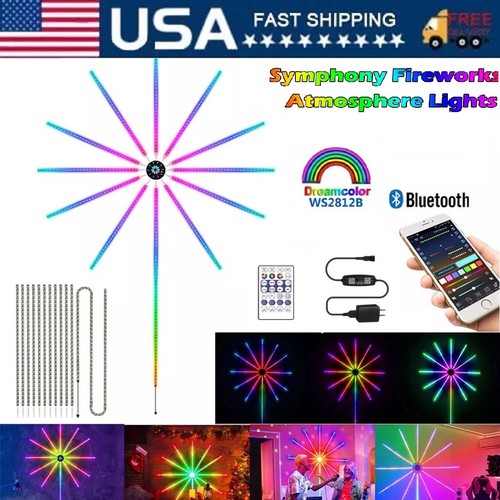 Firework LED Strip Lights Dream Color RGB Changing Music Sound Sync ...