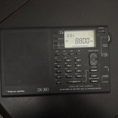Vintage Realistic FM/LW/MW/Shortwave Reciever Radio Model DX-380 Tested ...