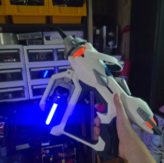 Overwatch Juno Blaster Prop Gun LED Light Up Replica Cosplay Weapon ...