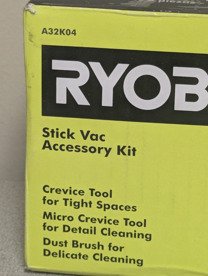 Ryobi SticK Vac Accessory Kit Crevice Tool Dust Brush Micro Crevice ...