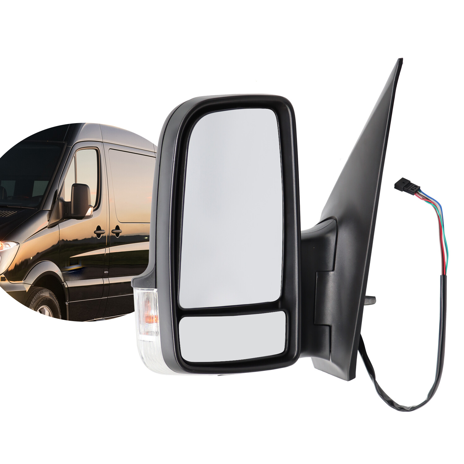 Heated Mirror Driver Side For Mercedes Dodge Freightliner Sprinter ...