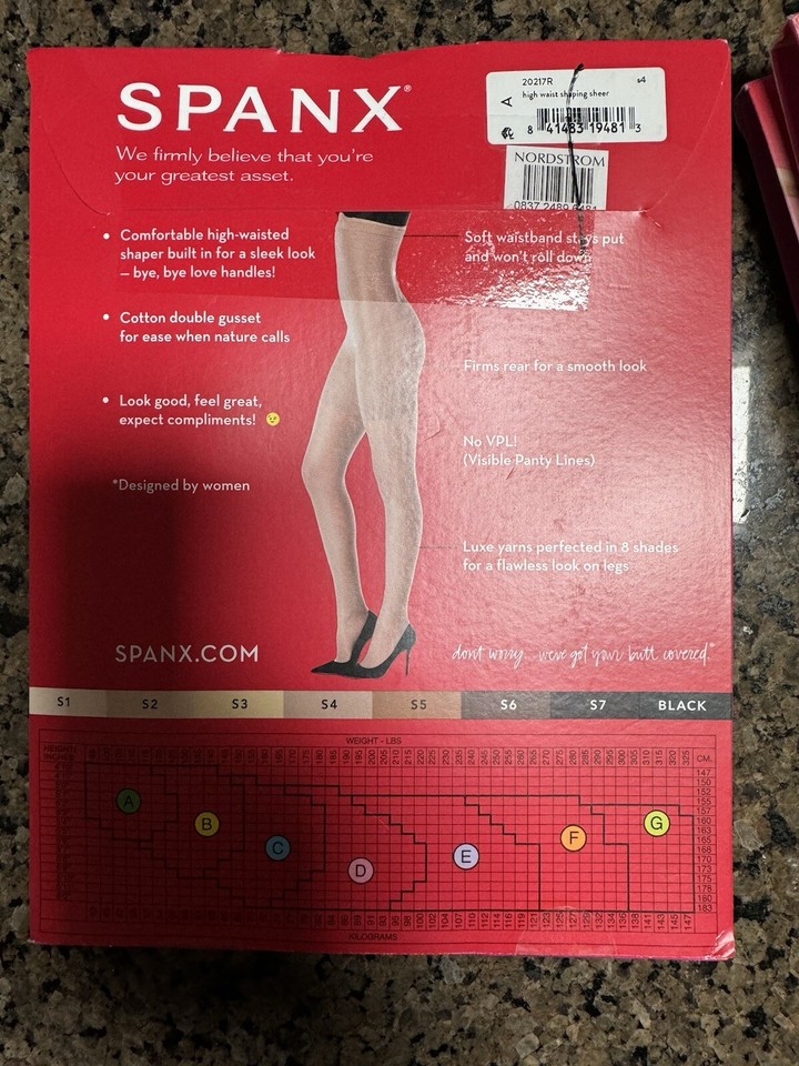 Spanx womens Shaping Sheers high-waisted shaper pantyhose size A shade ...