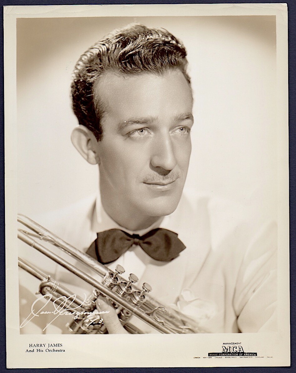 HARRY JAMES trumpeter big band leader ORIG PHOTO jazz musician trumpet ...