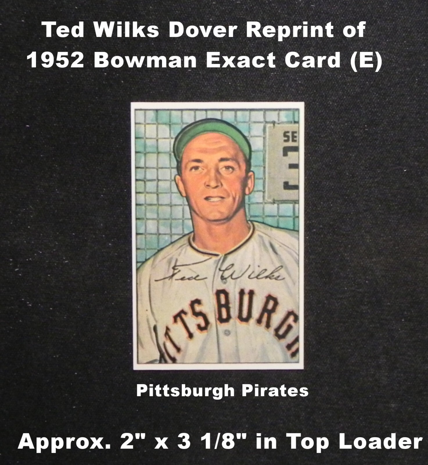 TED WILKS Dover Reprint of 1952 Bowman Card #138 _ Exact Card (E) | eBay