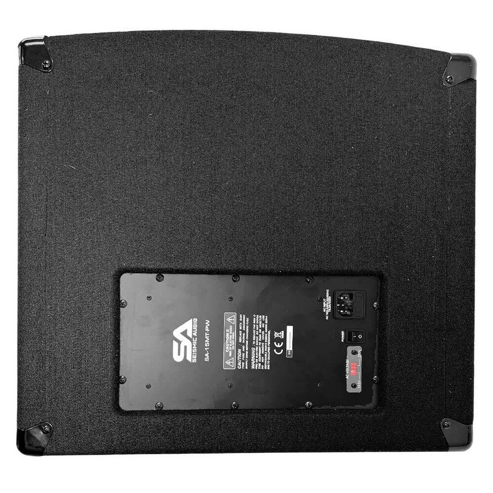 Powered 2-Way 15" Floor / Stage Monitor Wedge Style with Titanium Horn ...