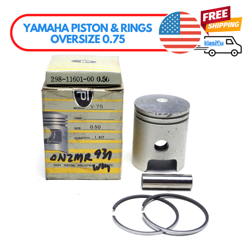 FOR YAMAHA U7E V75 V70 fit YG1 YG1K PW80 BW80 V80 Y80 Piston & Rings 0. ...