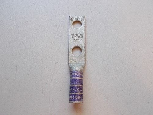Burndy YA28-2N 4/0 AWG N200 Purple Die 15 Terminal Lug Compression ...