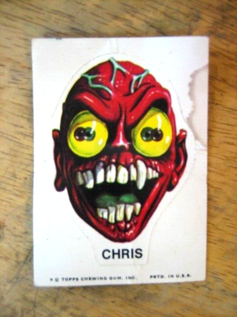 1973-74 Ugly Stickers Tan Back Trading Card - CHRIS | eBay