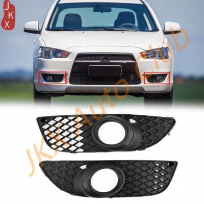 For Mitsubishi Lancer 2008-2014 Front Bumper Fog Light Lamp Cover Bezel ...